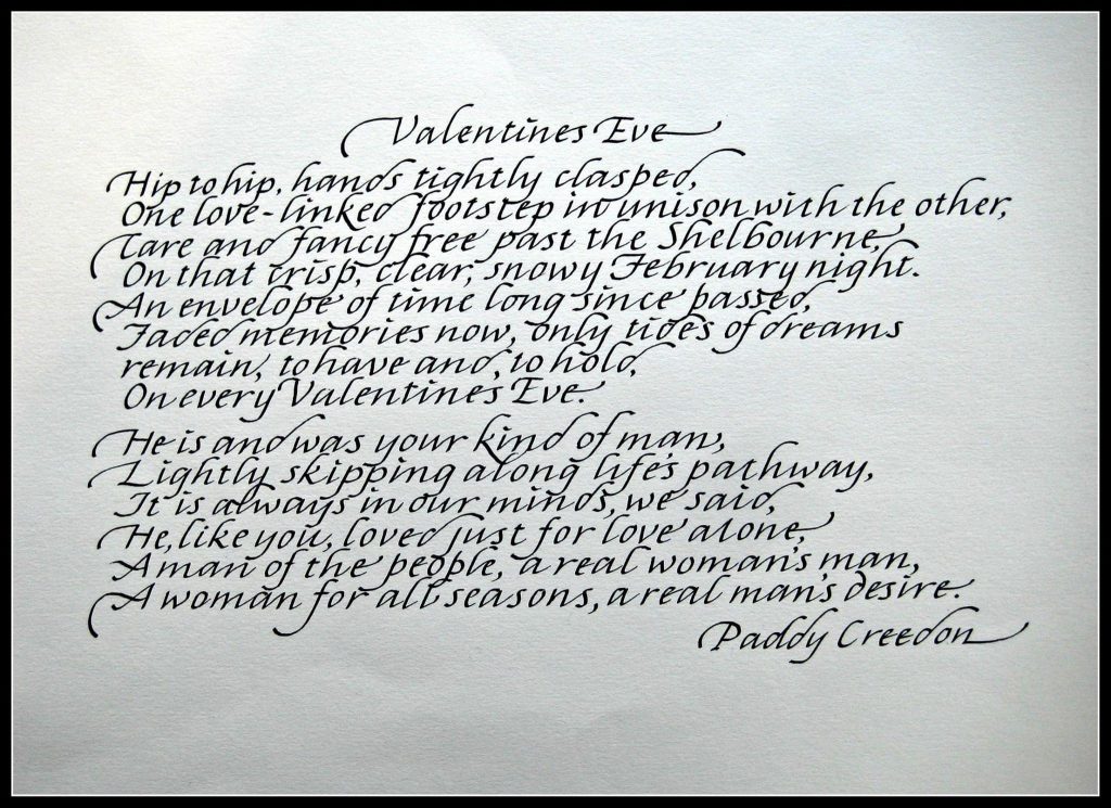 Creative Writing - Paddy Creedon